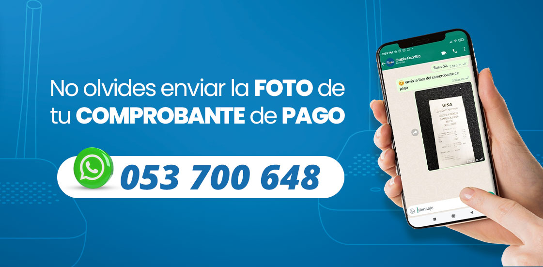 Medios de pago - Cablefamilia - Planes de internet y tv